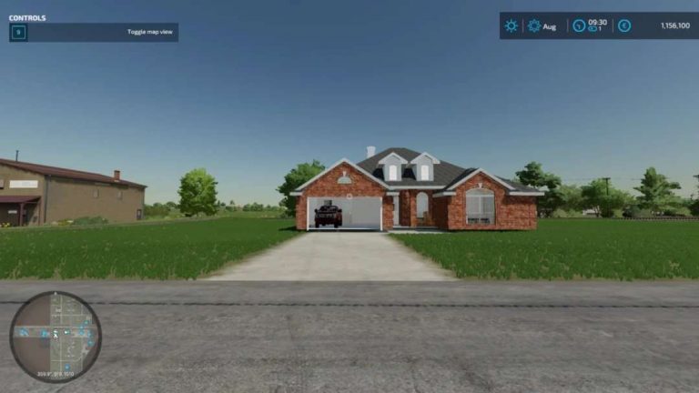 Brick house v1.0 FS22 Mod | Farming Simulator 22 Mod