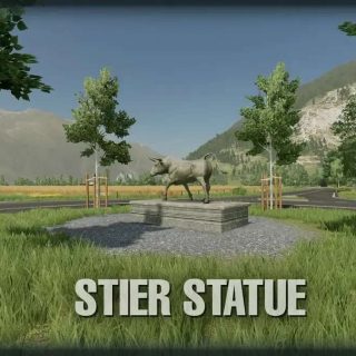 Bull Statue v1.0 FS22 Mod | Farming Simulator 22 Mod