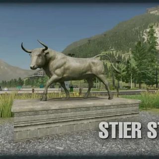 Bull Statue v1.0 FS22 Mod | Farming Simulator 22 Mod
