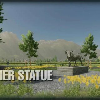Bull Statue v1.0 FS22 Mod | Farming Simulator 22 Mod