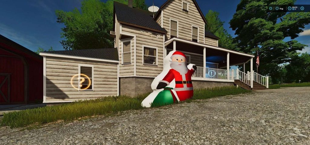 Christmas Blowups v1.0 FS22 Mod | Farming Simulator 22 Mod