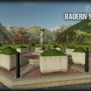 Farmer Statue v1.0 FS22 Mod | Farming Simulator 22 Mod