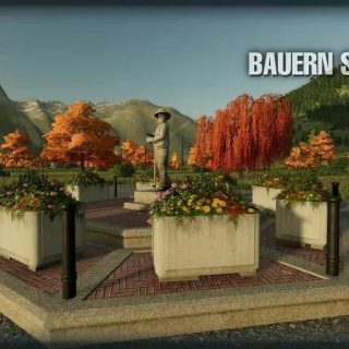 Farmer Statue v1.0 FS22 Mod | Farming Simulator 22 Mod