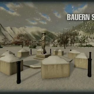 Farmer Statue v1.0 FS22 Mod | Farming Simulator 22 Mod