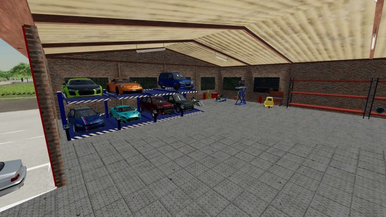 Garage for cars and motocycles v1.0 FS22 Mod | Farming Simulator 22 Mod