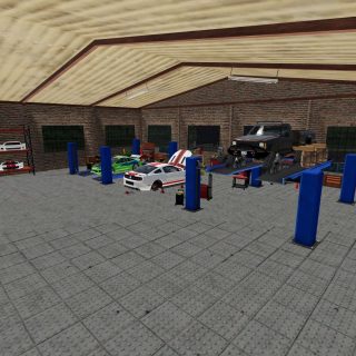Garage for cars and motocycles v1.0 FS22 Mod | Farming Simulator 22 Mod
