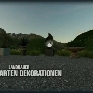 Garden Decorations v1.0 FS22 Mod | Farming Simulator 22 Mod