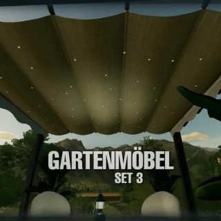 Garden Furniture Set 3 v1.0 FS22 Mod | Farming Simulator 22 Mod