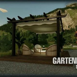 Garden Furniture Set 3 v1.0 FS22 Mod | Farming Simulator 22 Mod