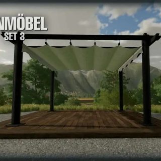 Garden Furniture Set 3 v1.0 FS22 Mod | Farming Simulator 22 Mod