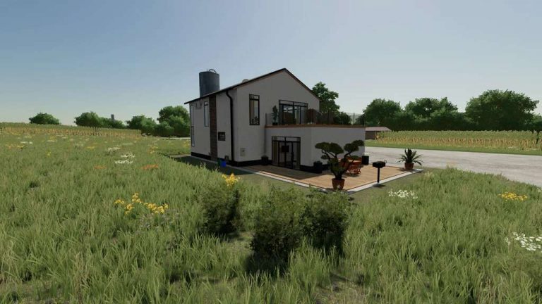 House With One Floor v1.0 FS22 Mod | Farming Simulator 22 Mod