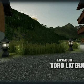 Japanese Toro Lanterns v1.0 FS22 Mod | Farming Simulator 22 Mod