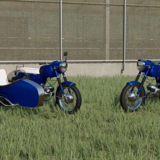 Lizard Motorcycle + SideCar v1.0 FS22 Mod | Farming Simulator 22 Mod