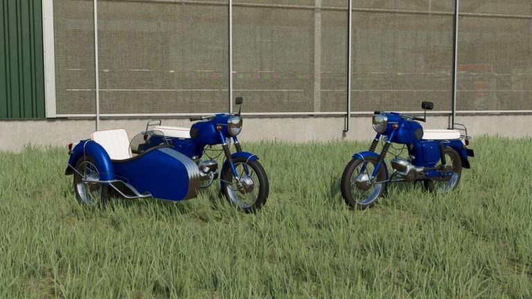 Lizard Motorcycle + SideCar v1.0 FS22 Mod | Farming Simulator 22 Mod