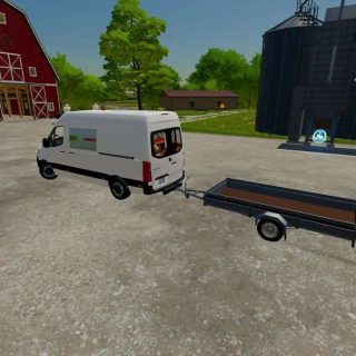 Mercedes Sprinter RWZ (Claas) v1.0 FS22 Mod | Farming Simulator 22 Mod
