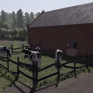 Old German Cowbarn v1.0 FS22 Mod | Farming Simulator 22 Mod
