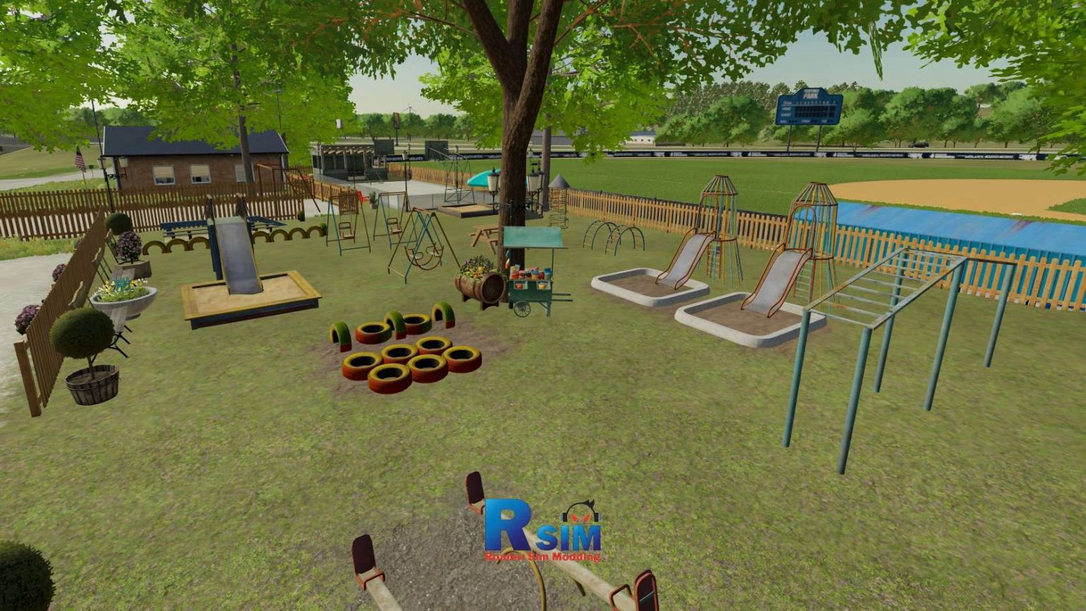 Playground Decorations v1.0 FS22 Mod | Farming Simulator 22 Mod