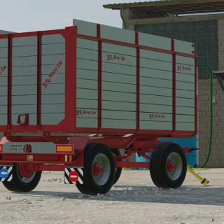 Silver Car 2 axles trailer v1.0 FS22 Mod | Farming Simulator 22 Mod