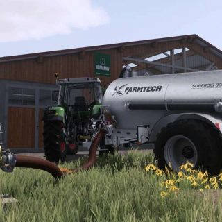 Slurry Extension For Manure System v1.0 FS22 Mod | Farming Simulator 22 Mod