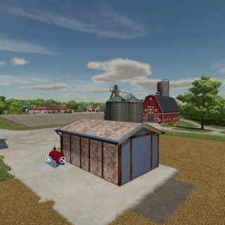 Small Workshop Garage And Gas Station For Your Farm v1.0 FS22 Mod ...
