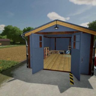 Small Workshop Garage And Gas Station For Your Farm v1.0 FS22 Mod ...