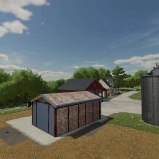 Small Workshop Garage And Gas Station For Your Farm v1.0 FS22 Mod ...