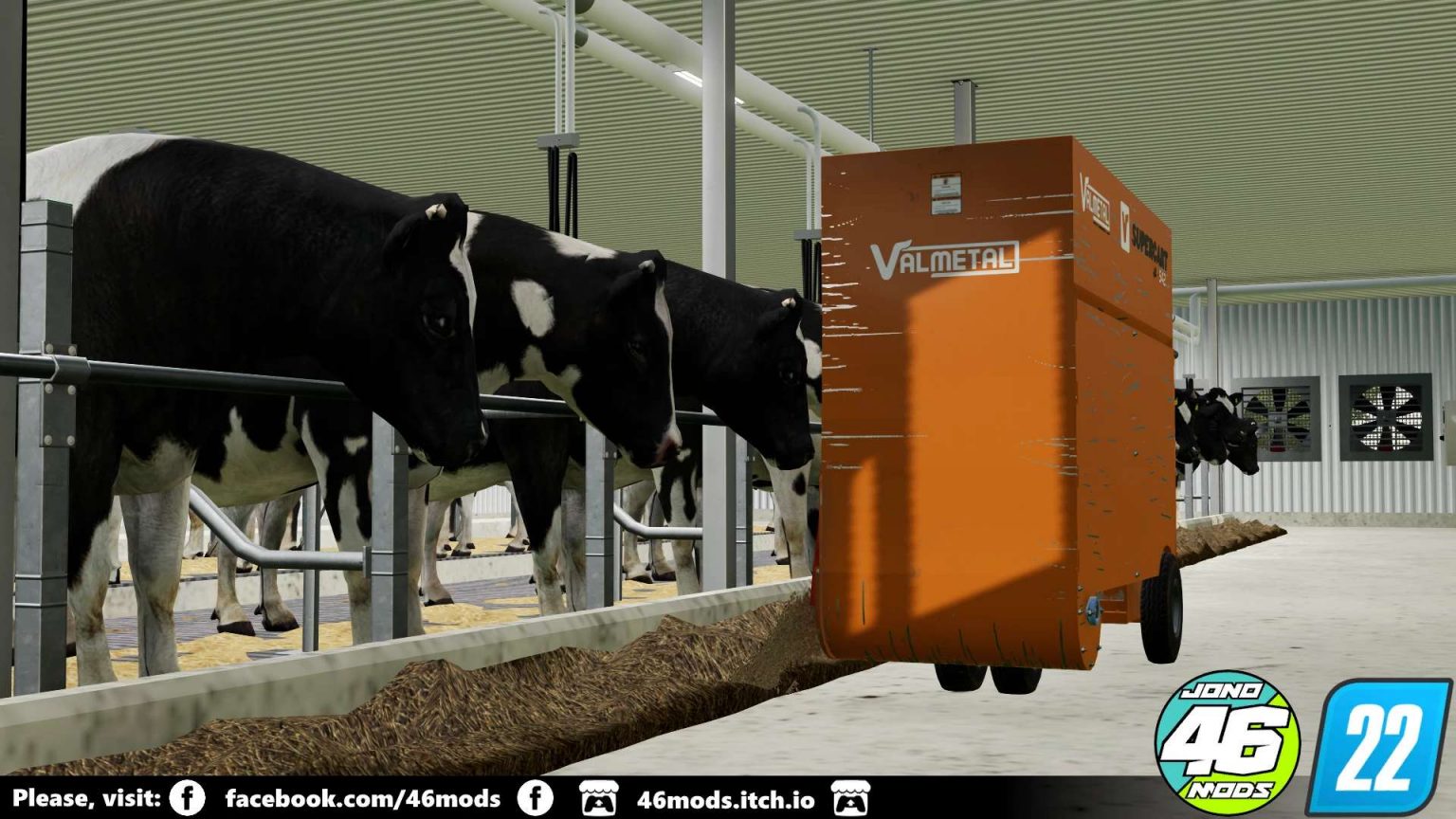 ValMetal VA542 feed cart v1.0 FS22 Mod | Farming Simulator 22 Mod