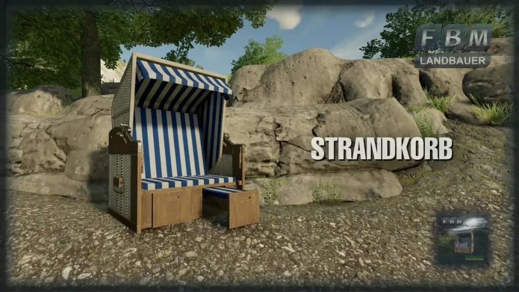 Beach Chair v1.0 FS22 Mod | Farming Simulator 22 Mod