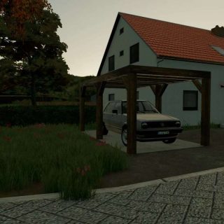 Carport Pack v1.0 FS22 Mod | Farming Simulator 22 Mod
