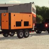 Cat Diesel Generator Trailer v1.0 FS22 Mod | Farming Simulator 22 Mod