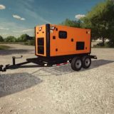 Cat Diesel Generator Trailer v1.0 FS22 Mod | Farming Simulator 22 Mod