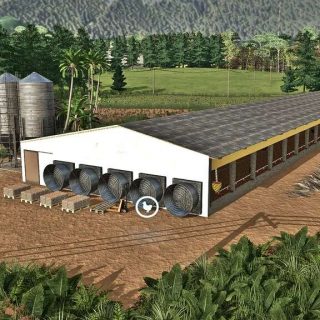 Chicken Coop Br v1.0 FS22 Mod | Farming Simulator 22 Mod