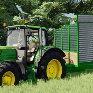 Crooks Single Axle Silage Trailer v1.3 FS22 Mod | Farming Simulator 22 Mod