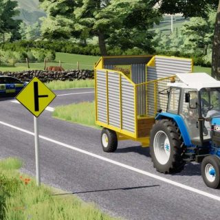 Crooks Single Axle Silage Trailer v1.3 FS22 Mod | Farming Simulator 22 Mod
