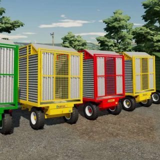 Crooks Single Axle Silage Trailer v1.3 FS22 Mod | Farming Simulator 22 Mod