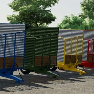 Crooks Single Axle Silage Trailer v1.3 FS22 Mod | Farming Simulator 22 Mod