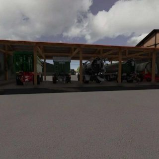 Drive through hall V1.0 FS22 Mod | Farming Simulator 22 Mod