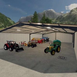 EasySteelSheds Set v1.0 FS22 Mod | Farming Simulator 22 Mod