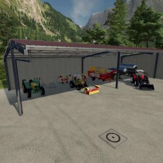EasySteelSheds Set v1.0 FS22 Mod | Farming Simulator 22 Mod