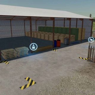 Medium Bale Shed v1.0 FS22 Mod | Farming Simulator 22 Mod