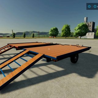 Open deck sled Trailer CHS v1.0 FS22 Mod | Farming Simulator 22 Mod