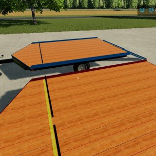 Open deck sled Trailer CHS v1.0 FS22 Mod | Farming Simulator 22 Mod