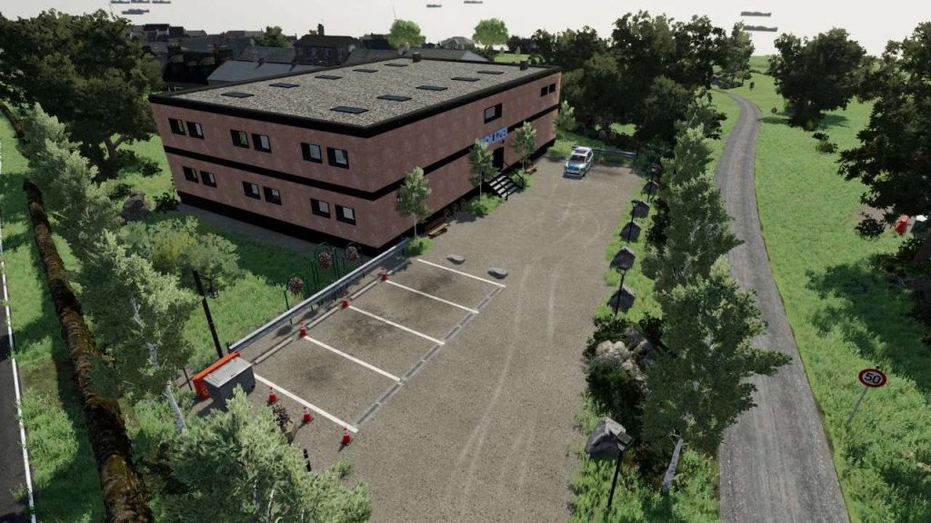 Police station v1.1 FS22 Mod | Farming Simulator 22 Mod