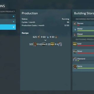 Precious Metals and Gem Production BETA v1.0 FS22 Mod | Farming ...