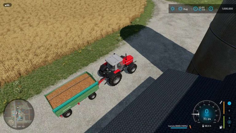 Show Fill Level Name v1.0 FS22 Mod | Farming Simulator 22 Mod