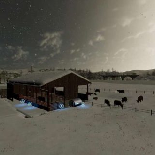 Small UK Cow Barn v1.0.0.1 FS22 Mod | Farming Simulator 22 Mod
