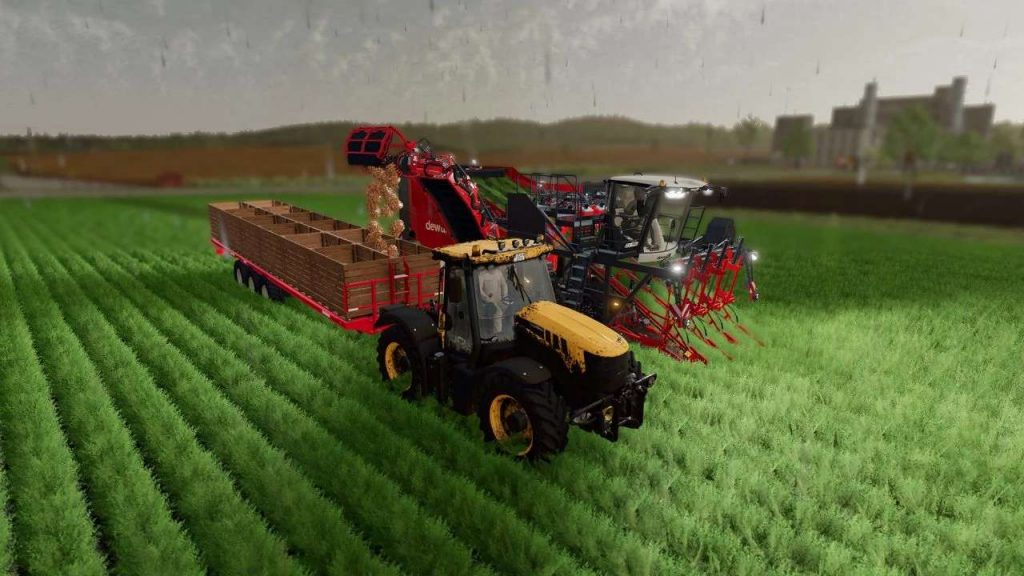 Techmagri TransTruck Vegetable Boxes v1.0 FS22 Mod | Farming Simulator ...
