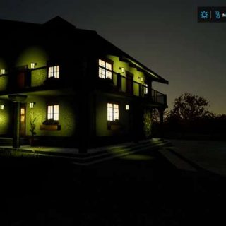 Villa Real Estate with daily earnings placeable version v3.0 FS22 Mod ...