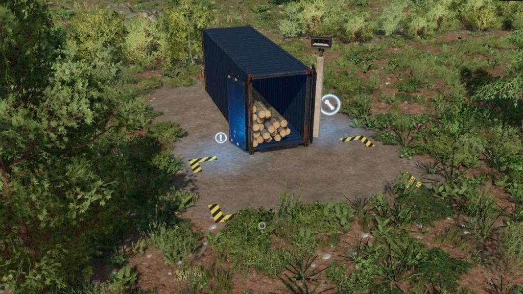 Wood Shipping Container v1.0 FS22 Mod | Farming Simulator 22 Mod