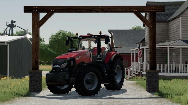 American Ranch Gate Entrance v1.0 FS22 Mod | Farming Simulator 22 Mod